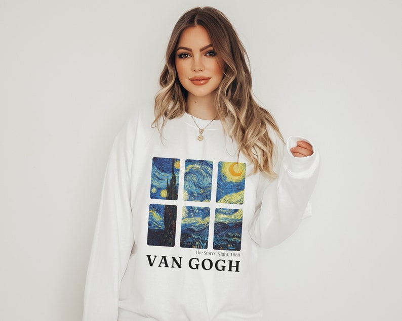 Van Gogh Sweater Van Gogh Sweatshirt Vincent Van Gogh Art - Etsy