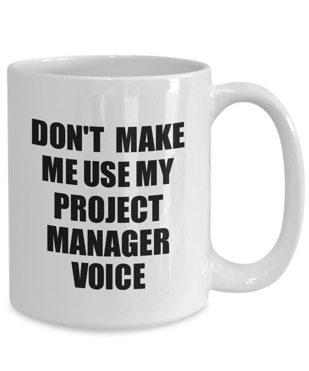 Project Manager Mug Coworker Gift Idea Funny Gag for Job Coffee Tea Cup ...