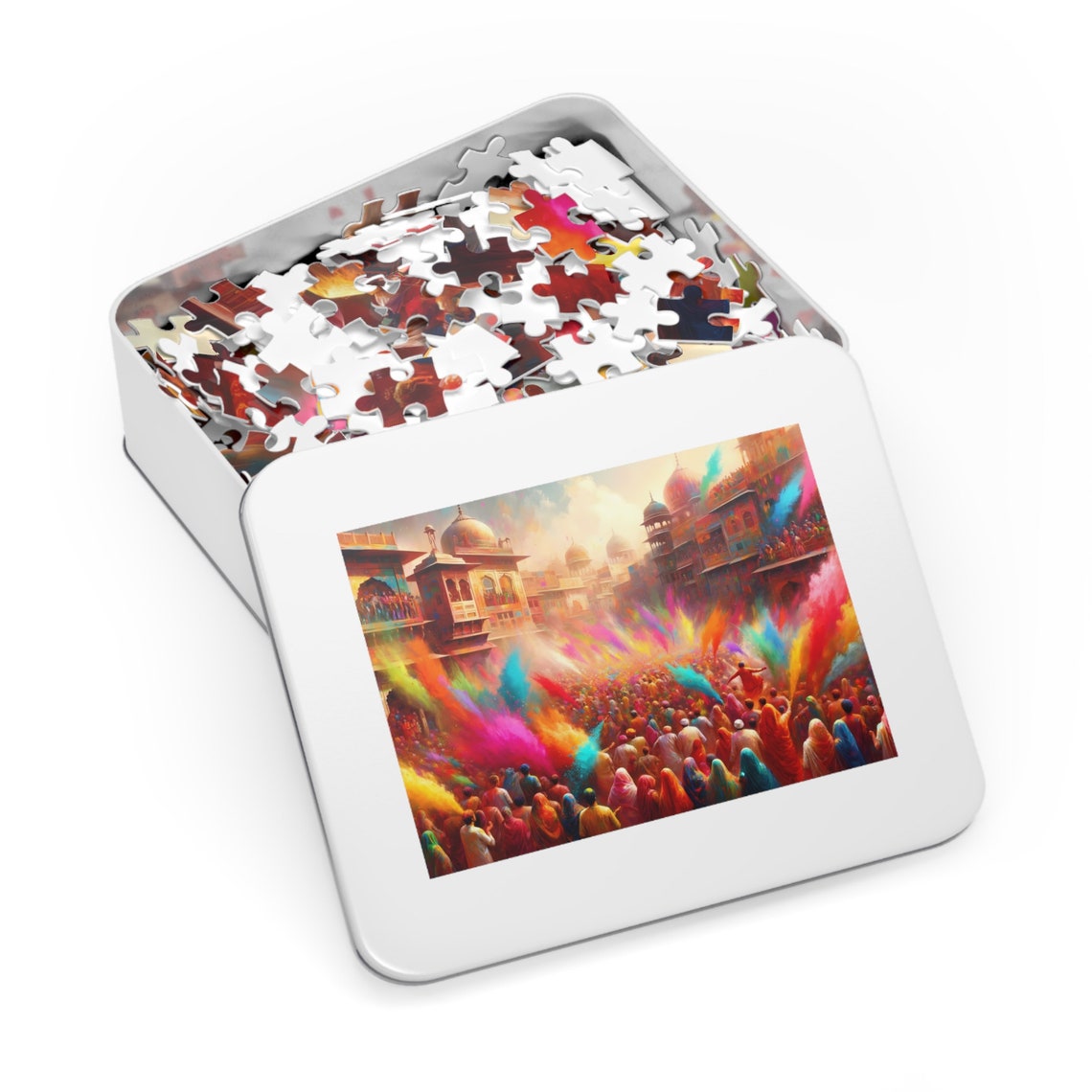 Vibrant Indian Festival Jigsaw Puzzle Unique India Gift for Friend Holi ...