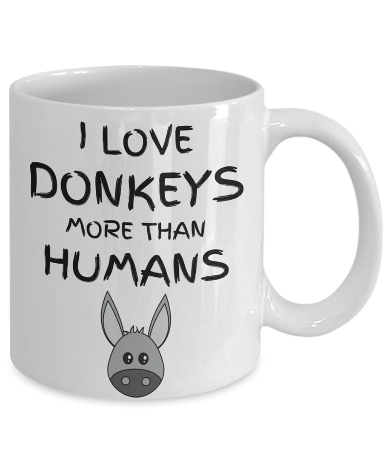 DONKEY LOVER GIFT Donkey Mug Cute Donkey Gift for Donkey Lover | Etsy