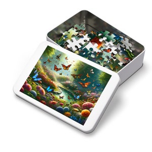 Butterfly Garden Jigsaw Puzzle Unique Gift for Mom Friend Nature Lover ...