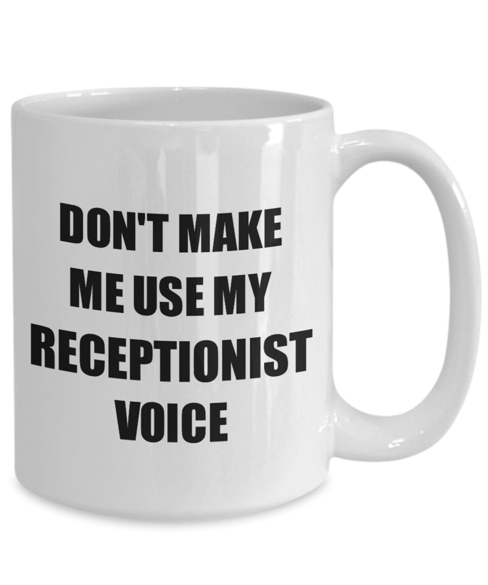 Receptionist Mug Coworker Gift Idea Funny Gag for Job Coffee - Etsy
