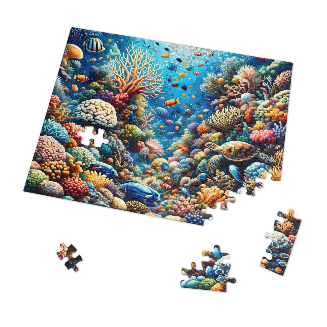Underwater Coral Reef Jigsaw Puzzle Unique Gift for Mom Friend Marine ...