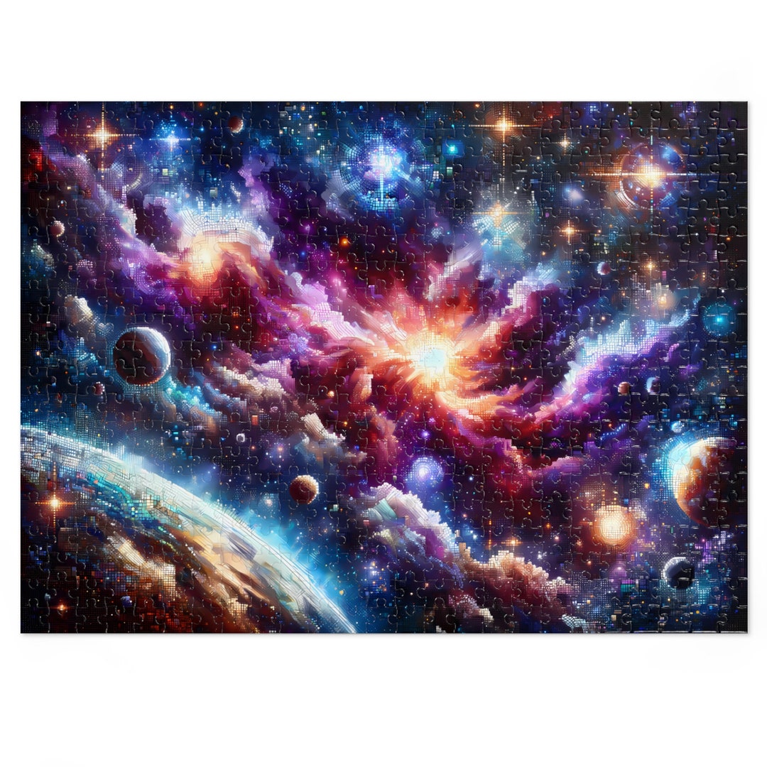 Space Odyssey Jigsaw Puzzle Unique Gift for Galaxy Lover Nebulae Stars ...
