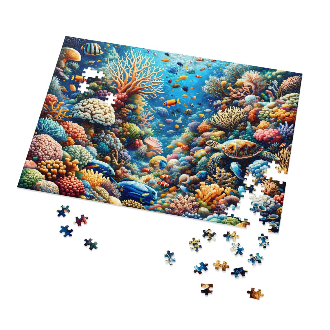 Underwater Coral Reef Jigsaw Puzzle Unique Gift for Mom Friend Marine ...