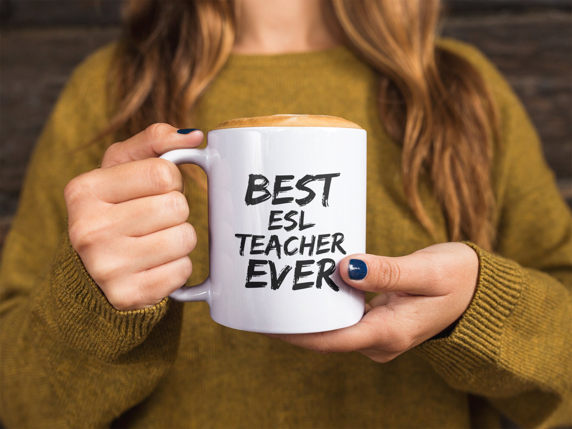 Esl Teacher Mug Best English as a Second Language Ever Funny - Etsy