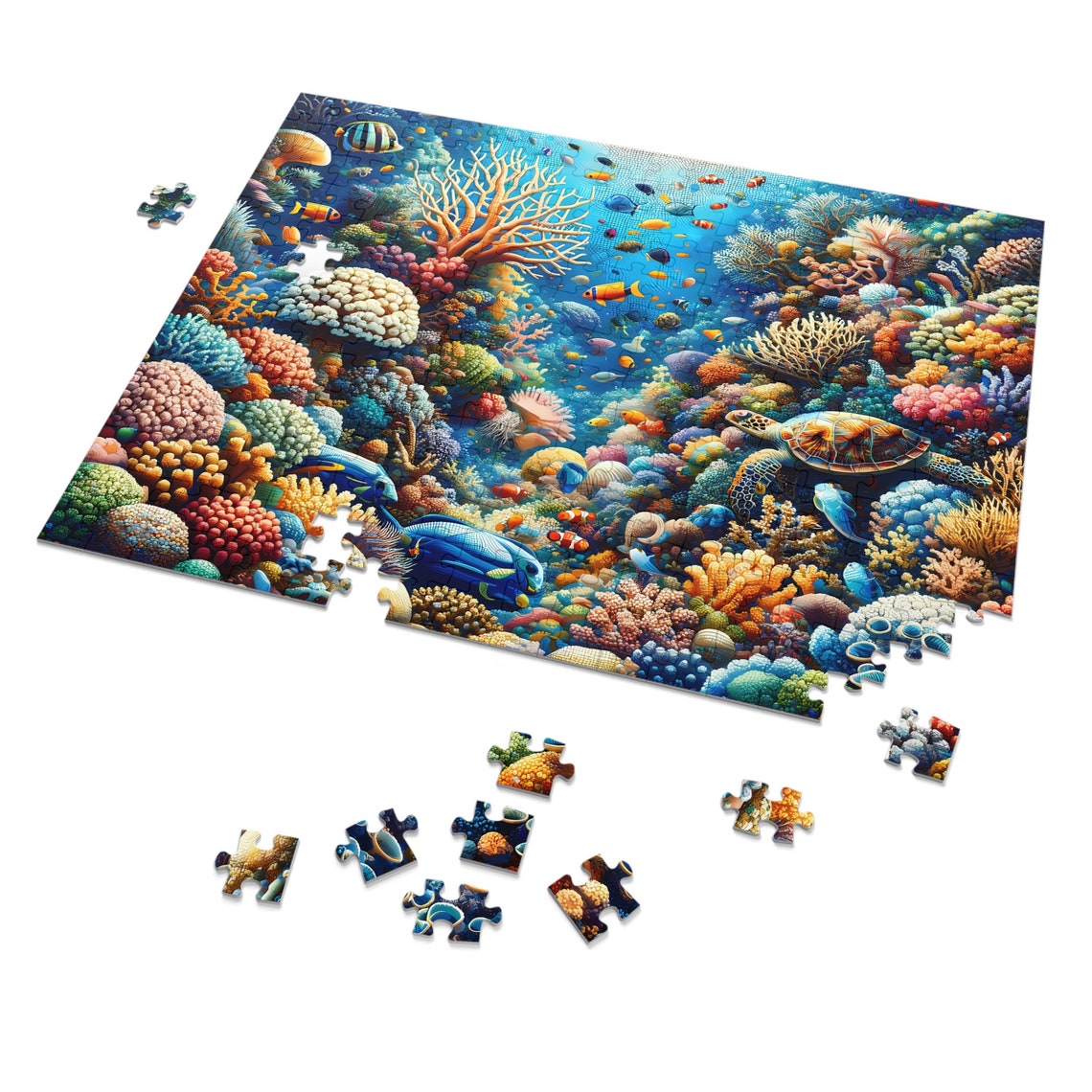 Underwater Coral Reef Jigsaw Puzzle Unique Gift for Mom Friend Marine ...