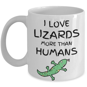 LIZARD LOVER GIFT Funny Lizard Mug Lizard Owner Gift Cute Lizard Gift ...