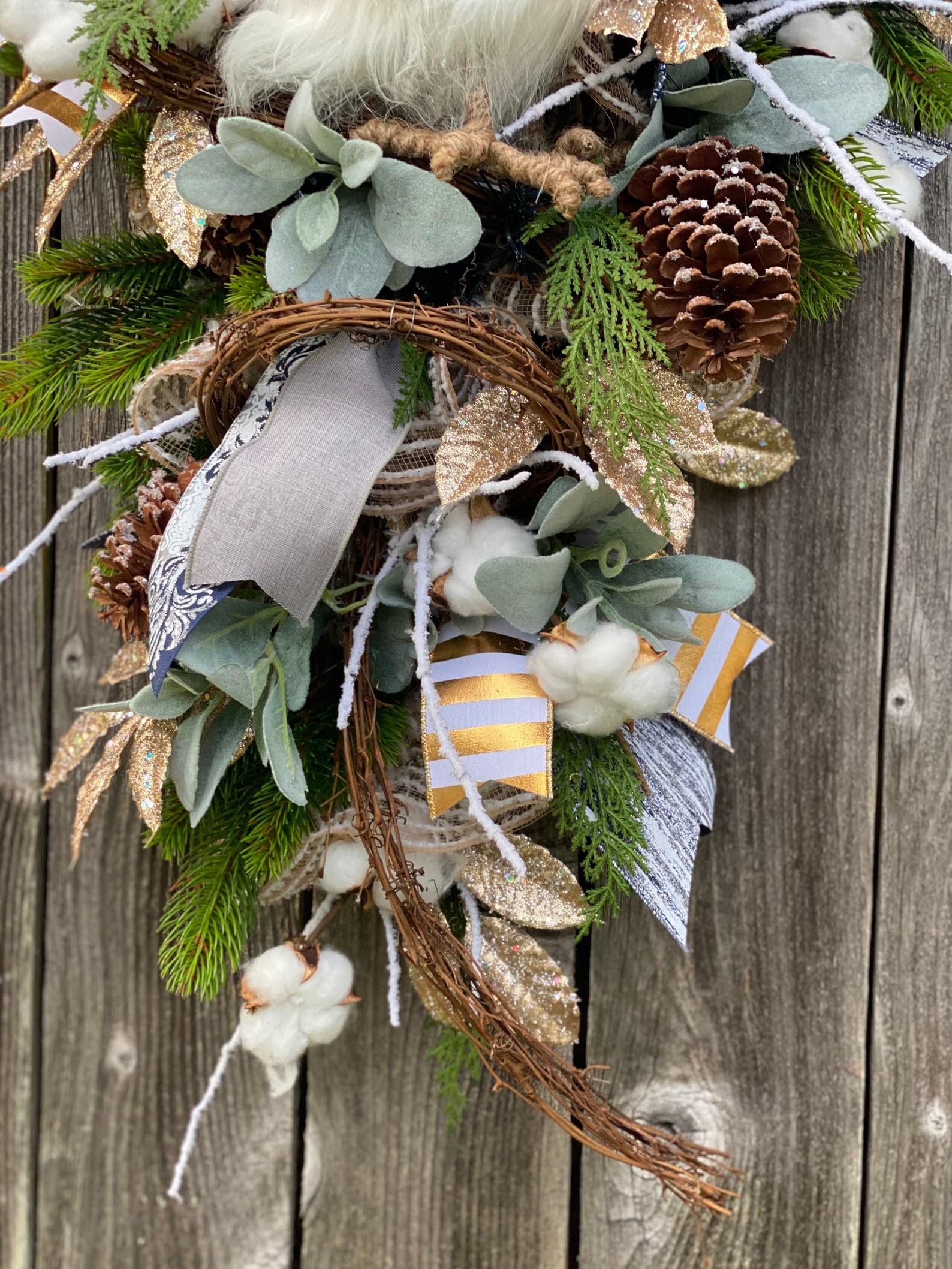 Rustic Swag, Owl Swag, Rustic Owl Swag, Rustic Elegant, Christmas Decor ...