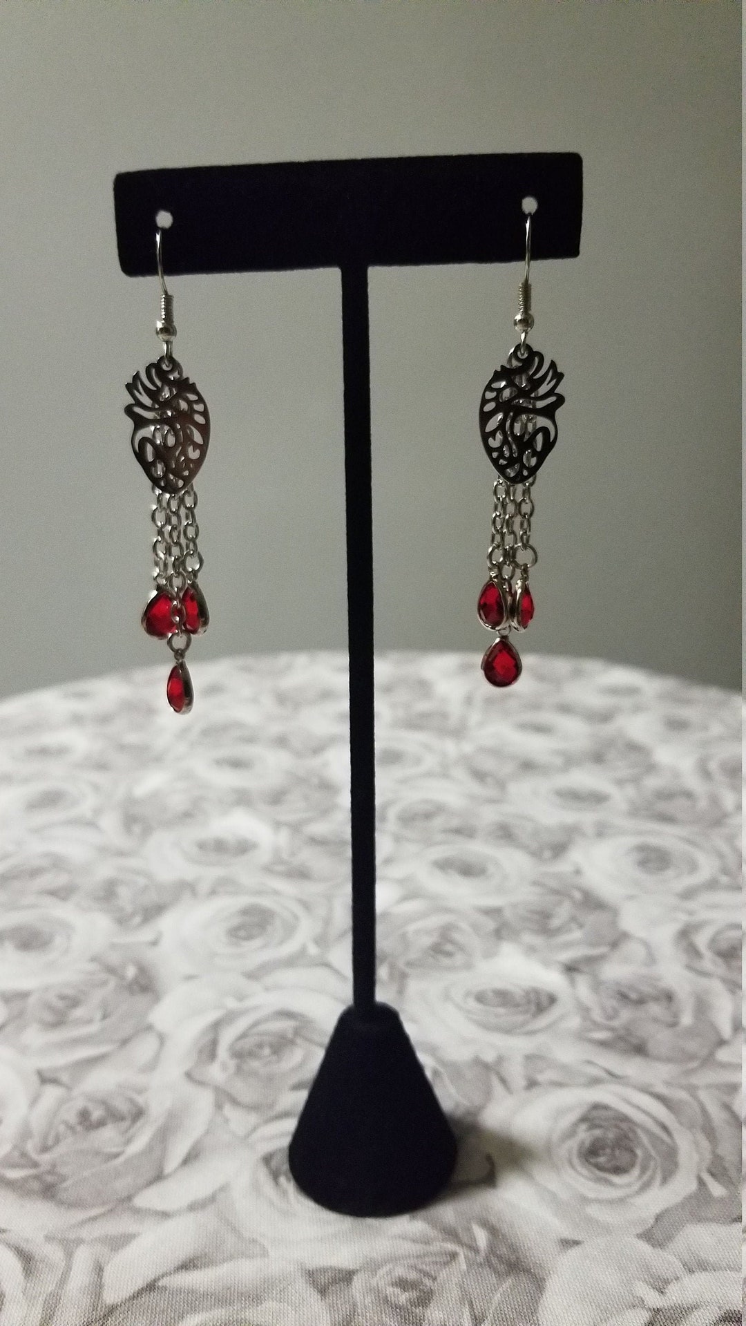 Anatomical Bleeding Heart Earrings - Etsy