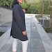 Long Washed Soft Linen Jacket With Button Pockets and Collar - Etsy