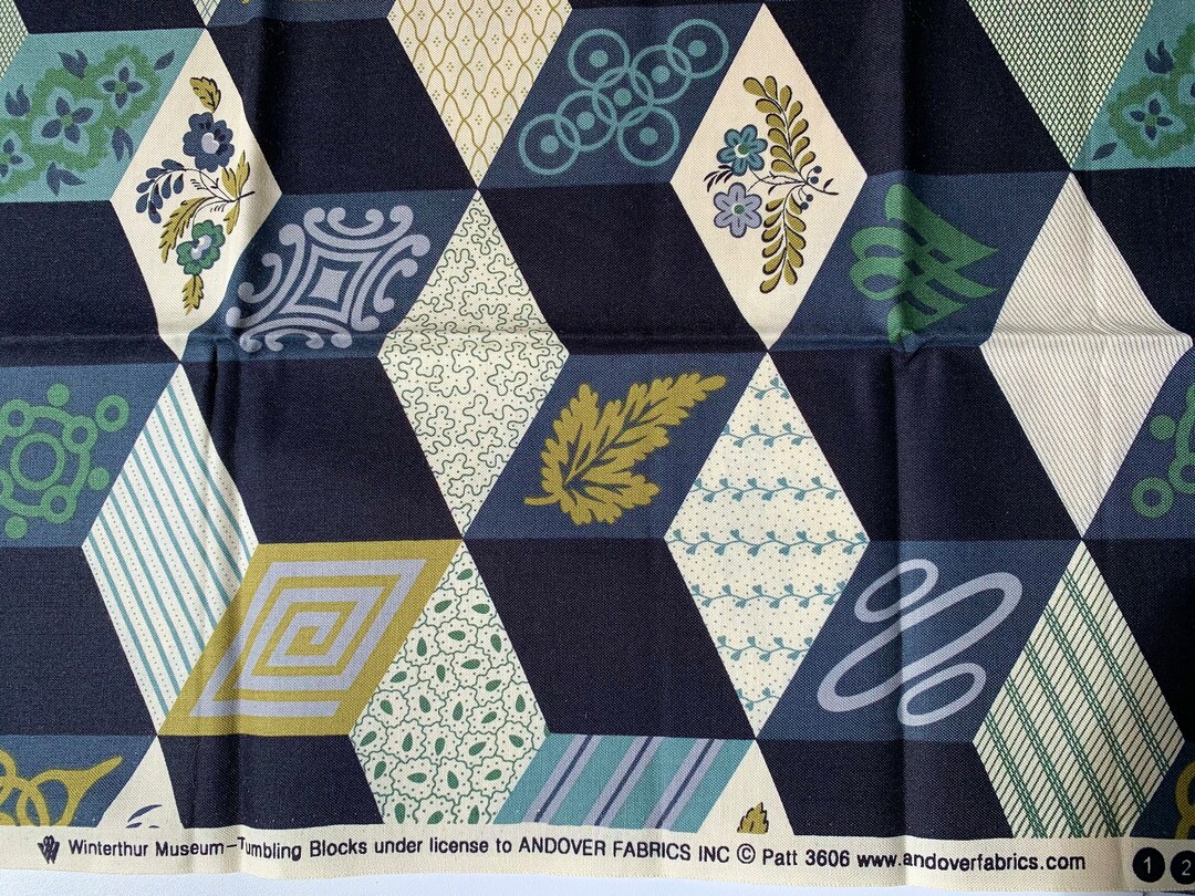 Tumbling Blocks High Quality Pure Cotton Fat Quarter, Quilting and ...