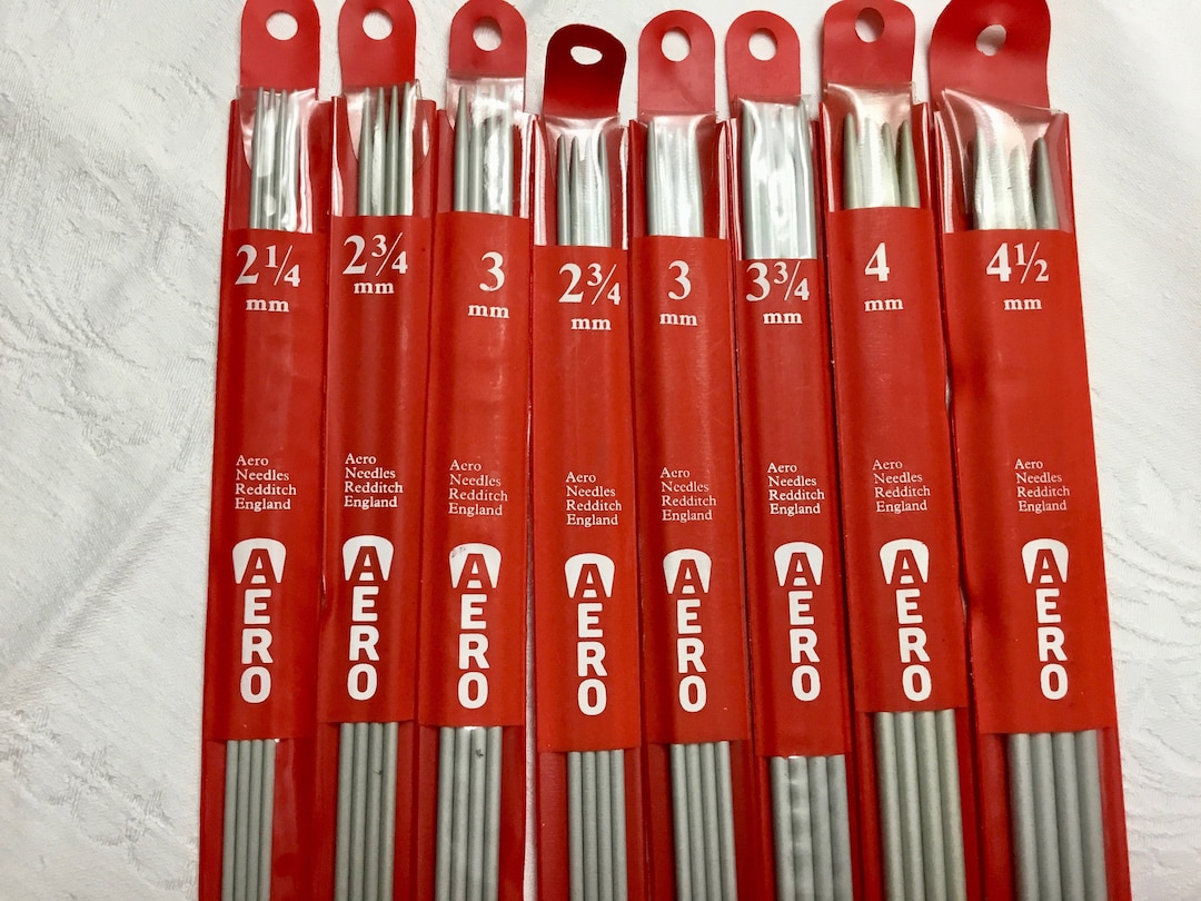 AERO Double Pointed Knitting Needle Set: Sock Needles, England - Etsy