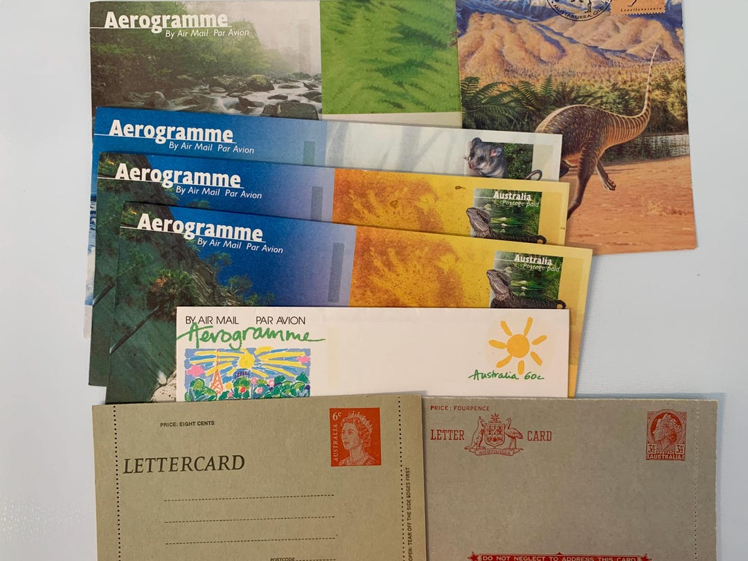 SNAIL MAIL Pack, Vintage Post Office Memorabilia, Letter Cards ...