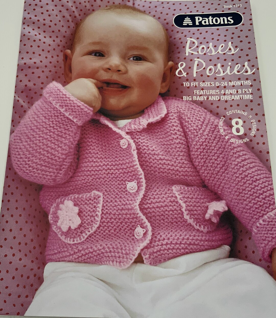 Patons Roses & Posies Knitting Pattern Book - Newborn to 2 Years - Etsy