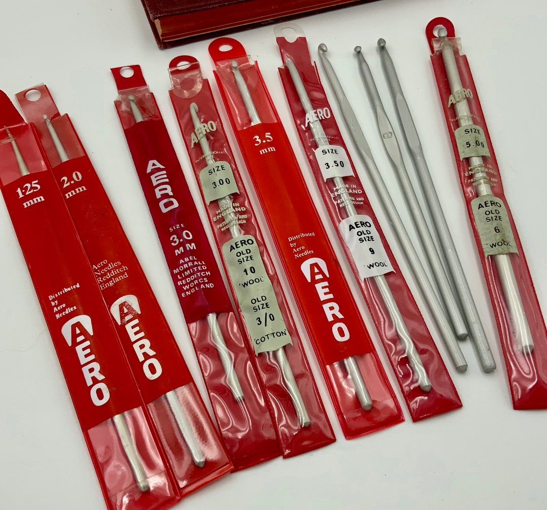 AERO Crochet Hooks - Assorted Sizes, High Quality Vintage English ...