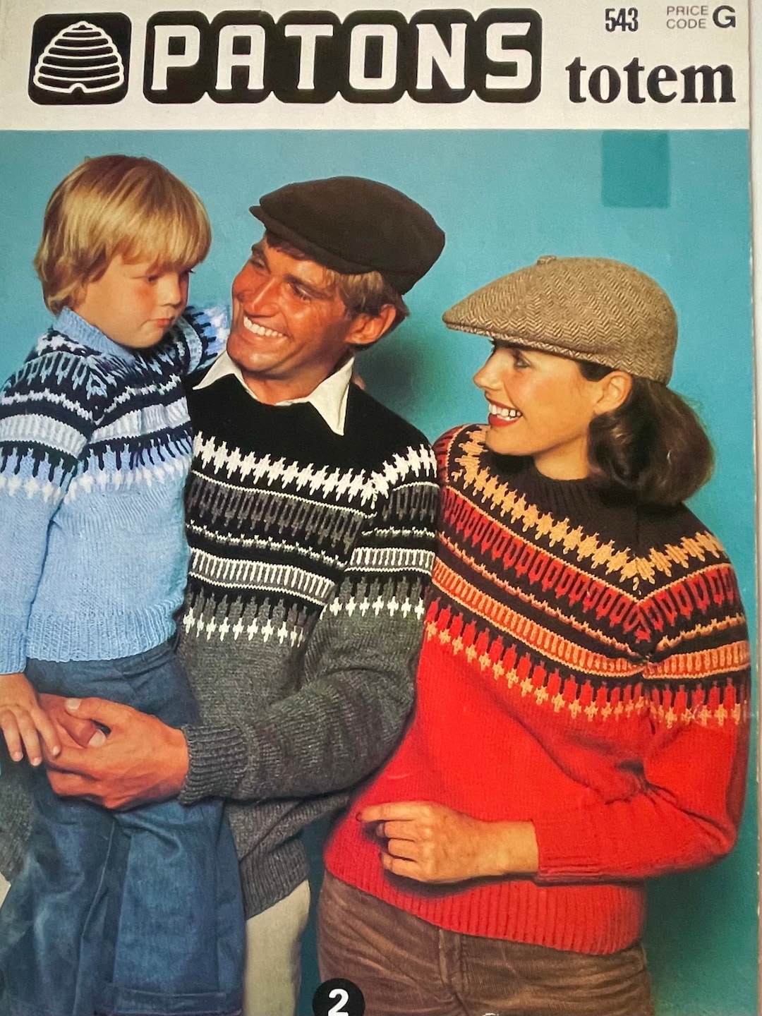 Patons 543. 8 Adult/ Kids Knitting Patterns Jumpers and - Etsy