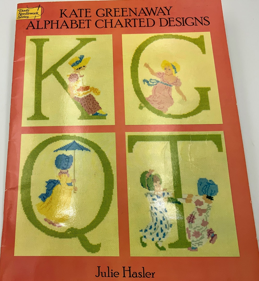 Kate Greenaway Alphabet Charted Counted Cross Stitch Designs Booklet ...