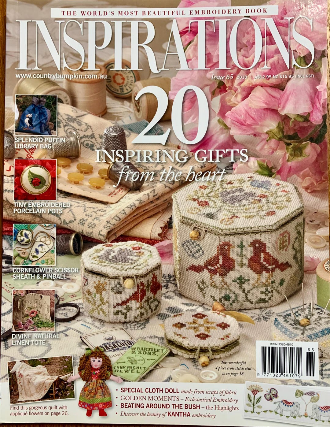 Inspirations Magazines Issue 65 - Embroidery and Stitching Projects - Etsy