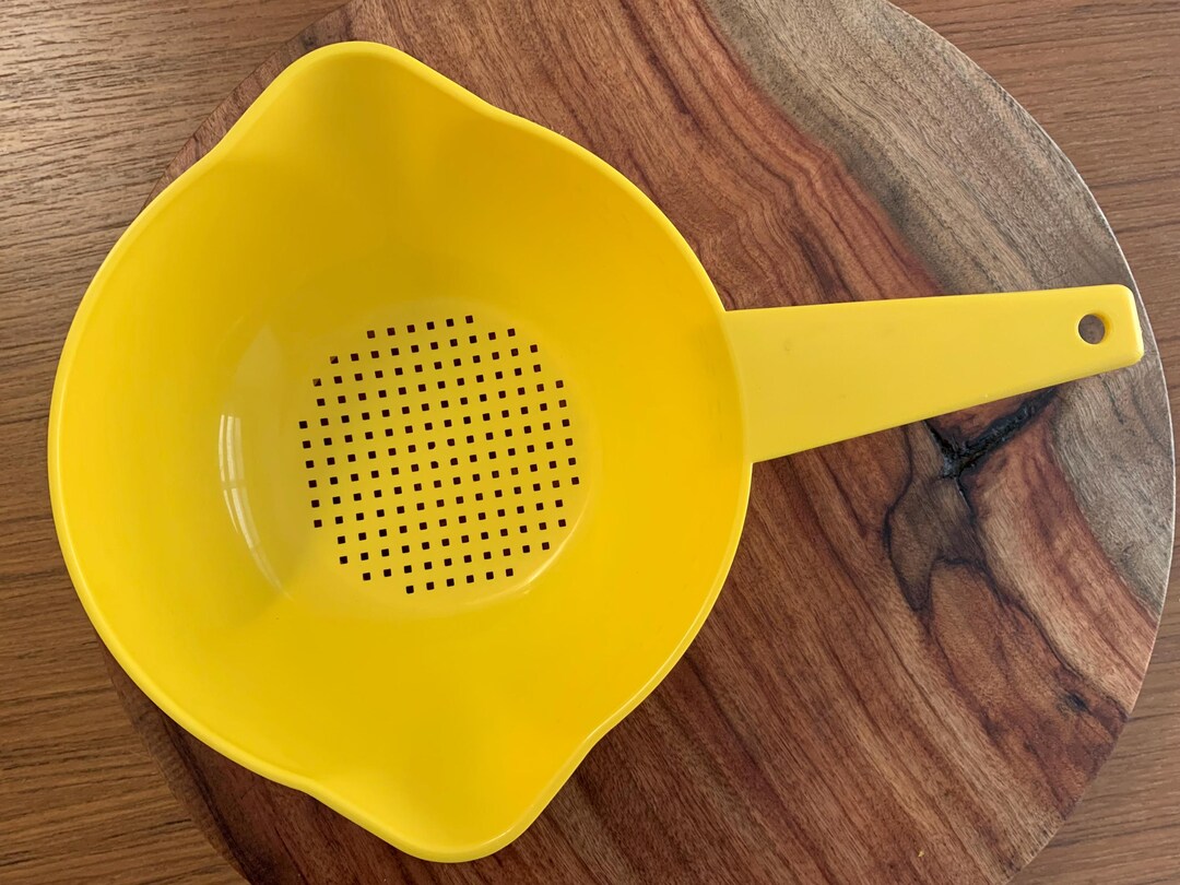 Retro Tupperware STRAINER, Yellow Sieve. - Etsy Australia