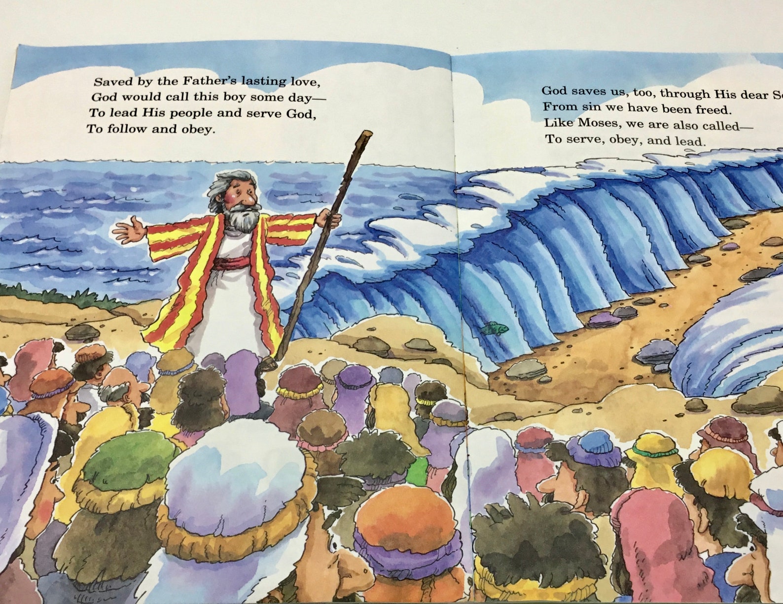 Tiny Baby Moses arch Books Story of Moses and River Nile by - Etsy