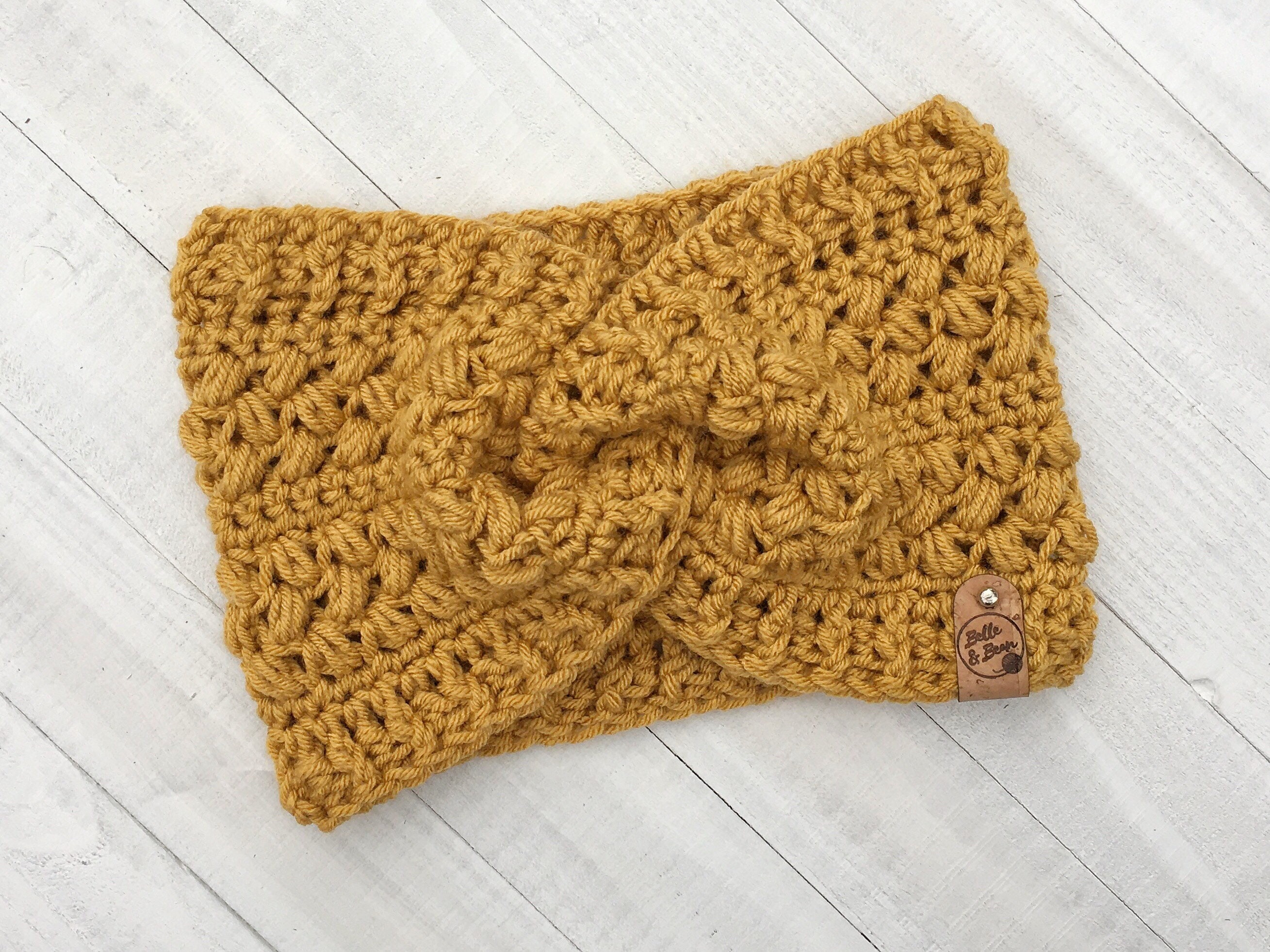 Honey Bean Head Wrap Crochet Pattern, Crochet Headband Pattern, Crochet ...