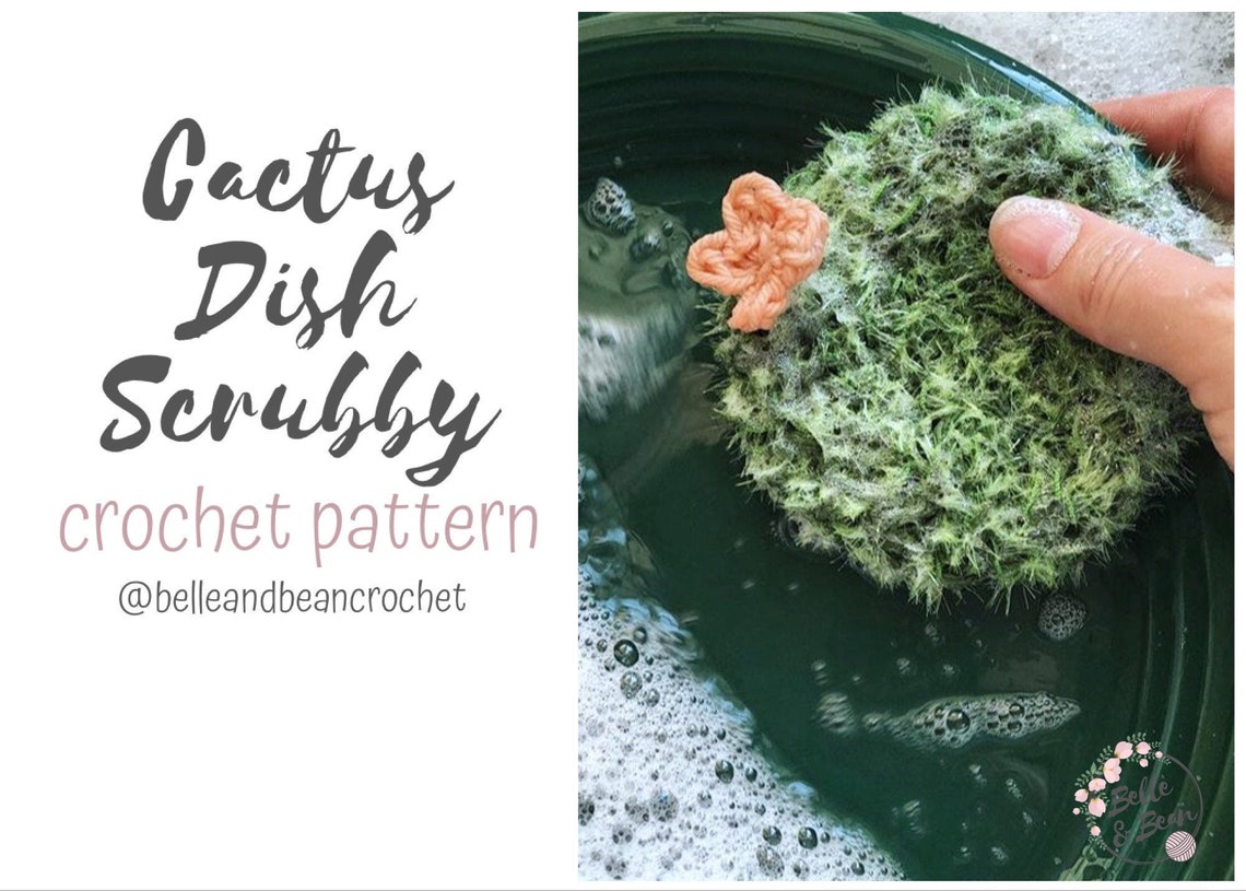 Cactus Dish Scrubby Pattern Crochet Pattern Crochet Scrubby - Etsy