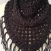 Ribbed Triangle Cowl PATTERN ONLY, Crochet Pattern, Cowl Pattern ...