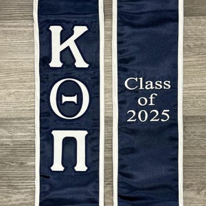 Kappa Theta Pi Graduation Sash Stole - Etsy