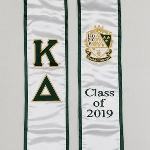 Kappa Delta Graduation Stole Sash - Etsy