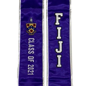 Phi Gamma Delta FIJI Graduation Sash Stole - Etsy