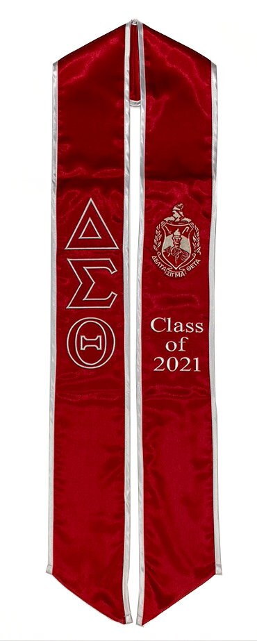 Delta Sigma Theta Graduation Sash Stole - Etsy