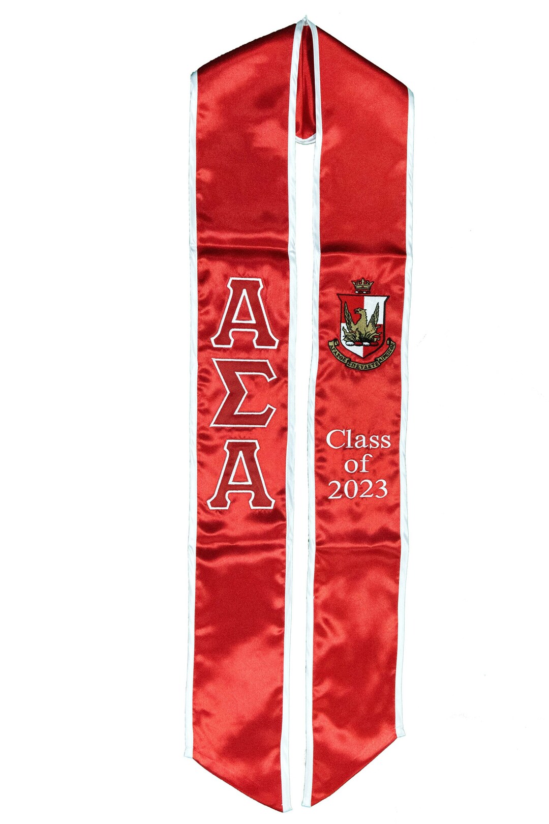 Alpha Sigma Alpha Graduation Sash Stole - Etsy