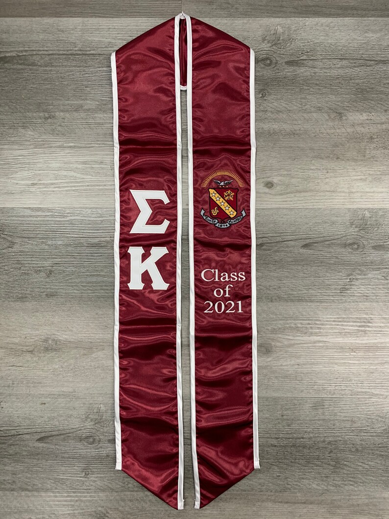 Sigma Kappa Graduation Sash Stole - Etsy