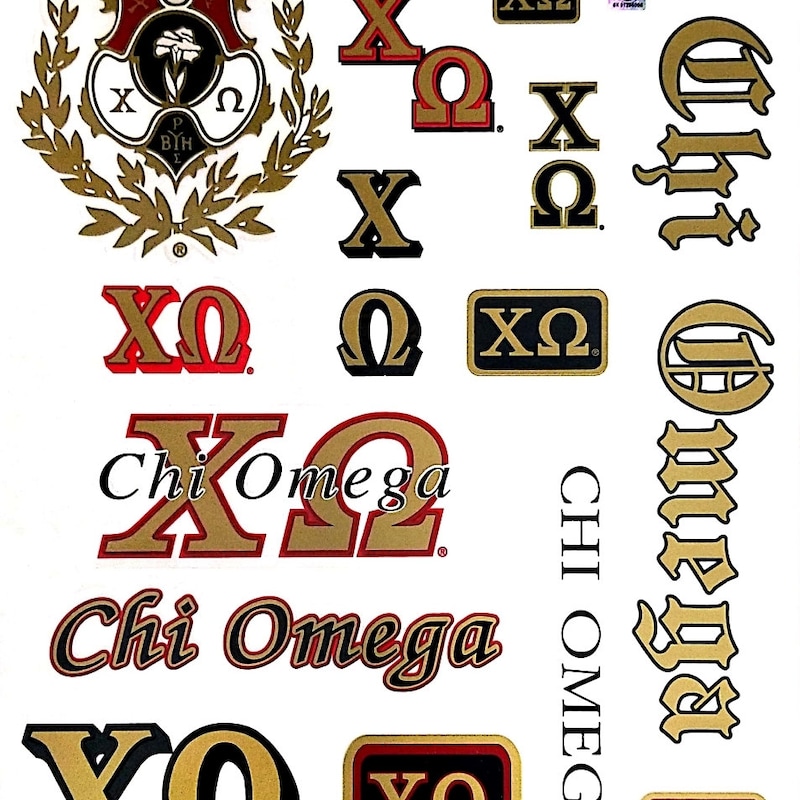 Chi Omega Stickers - Etsy
