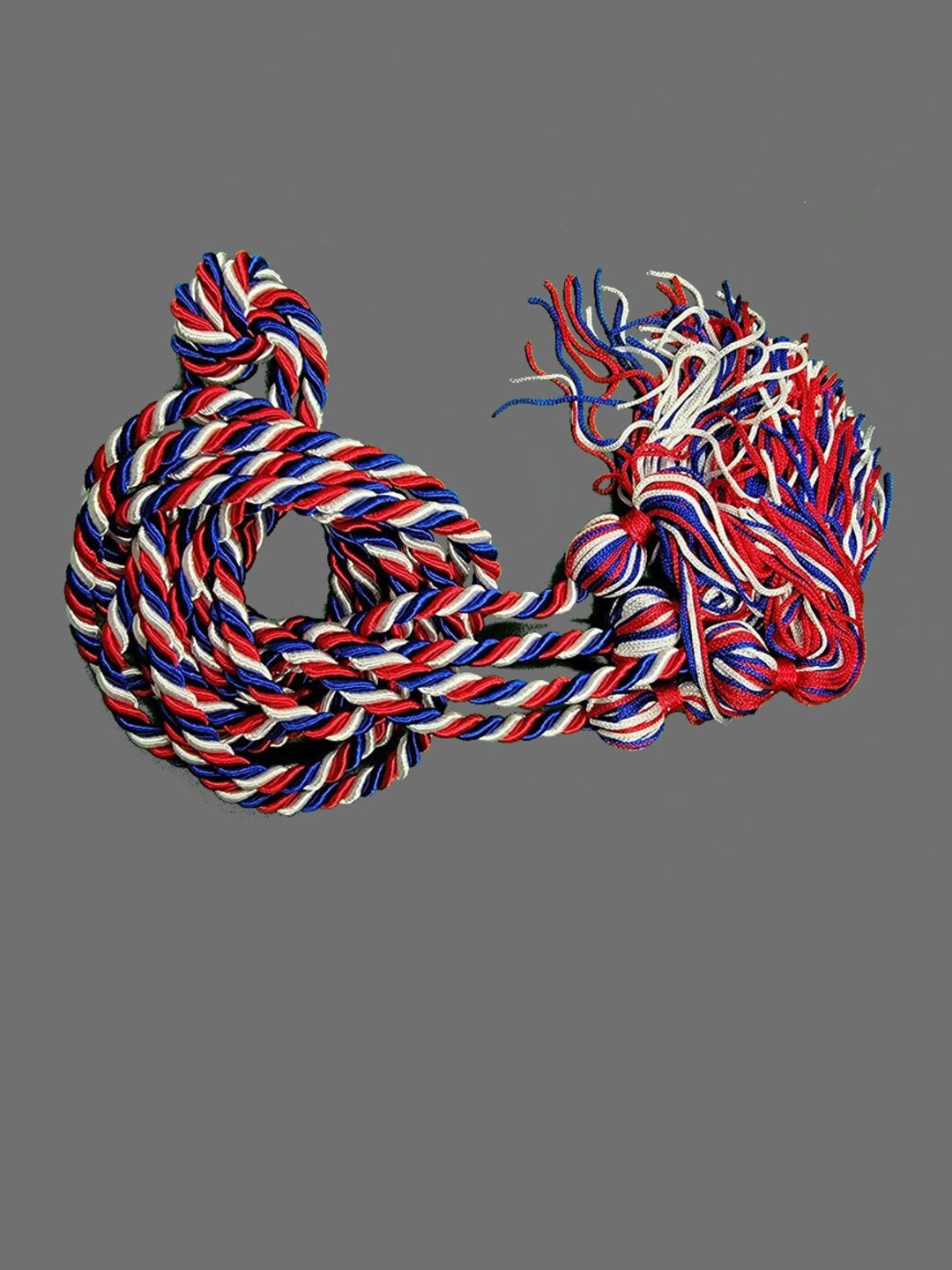 Graduation Cord / Honor Cords Intertwined Red, White, and Blue - Etsy