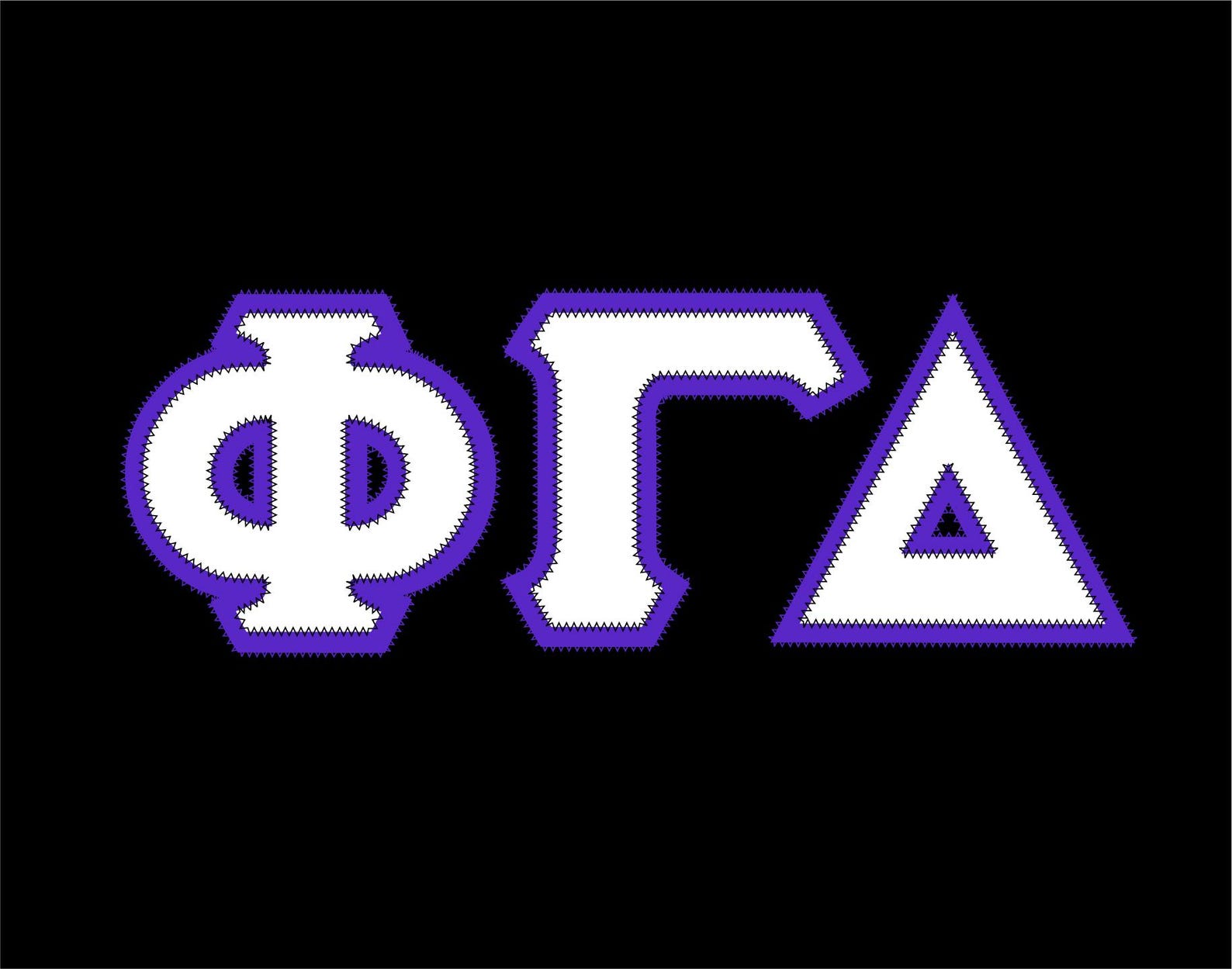 Phi Gamma Delta Crewneck: Zig-zag Embroidered FIJI Greek Letters - Etsy