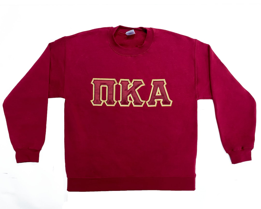 Pi Kappa Alpha Crewneck Sweatshirt Letters // Pi Kappa Alpha Satin ...