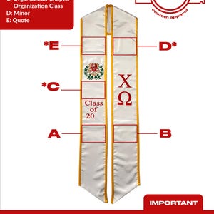 Kappa Sigma Graduation Stole Sash - Etsy