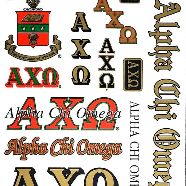 Chi Omega Stickers - Etsy