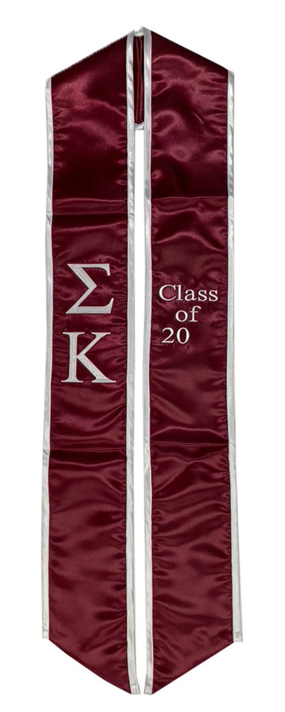 Sigma Kappa Graduation Sash Stole | Etsy