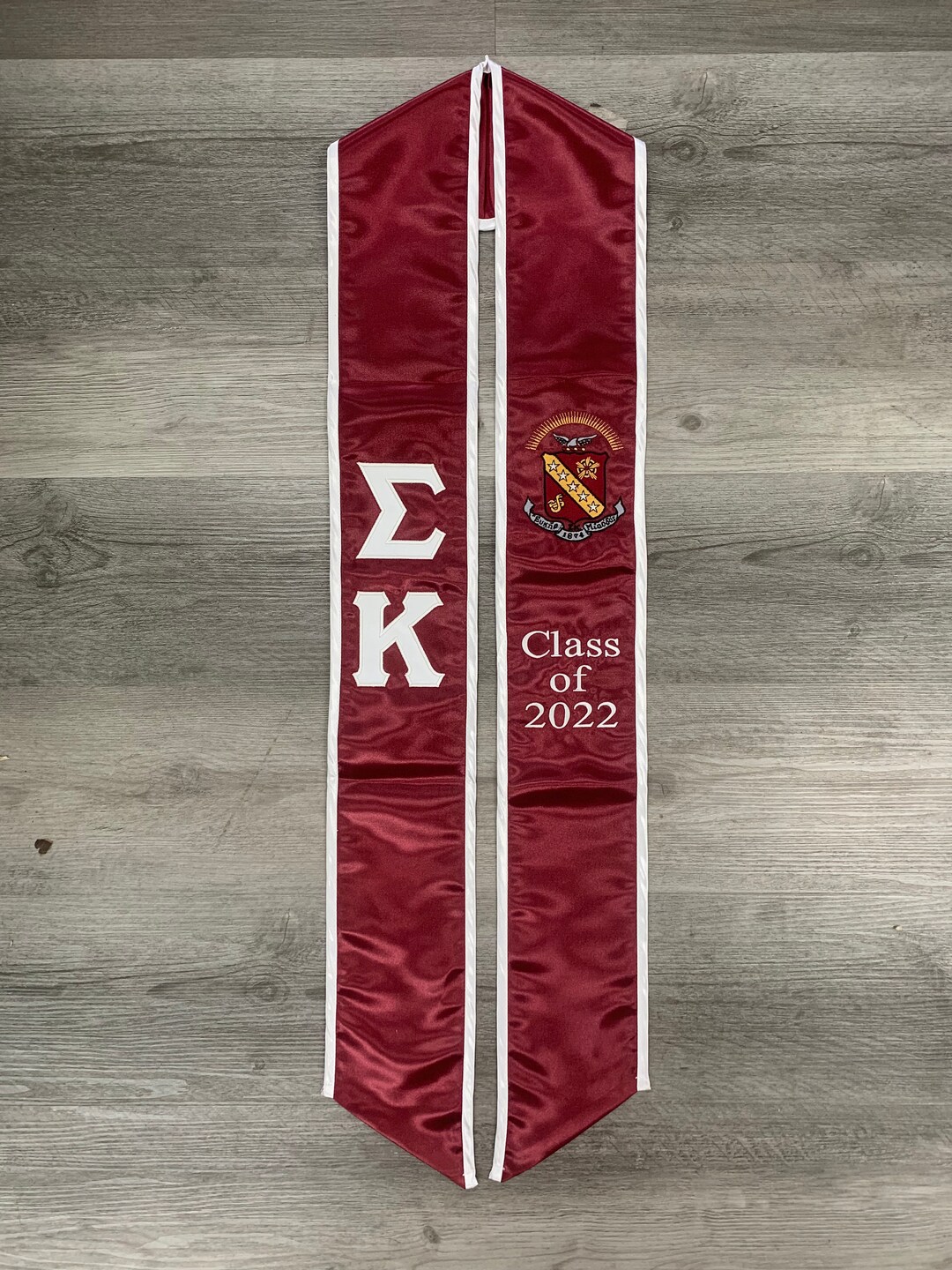 Sigma Kappa Graduation Sash Stole - Etsy