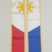 Philippines Flag Stole / Filipino Flag Graduation Sash - Etsy