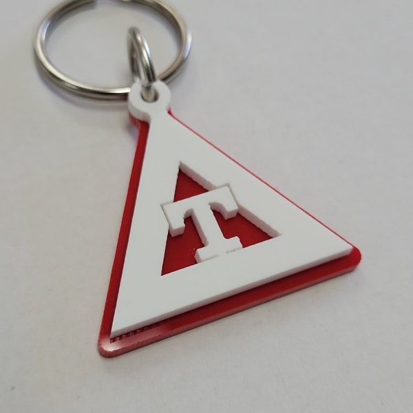 Triangle Keychain - Etsy