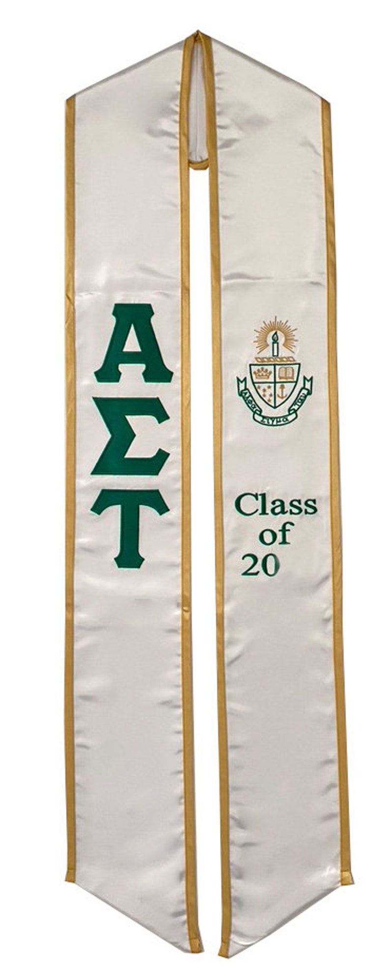 Alpha Sigma Tau Graduation Stole | Etsy
