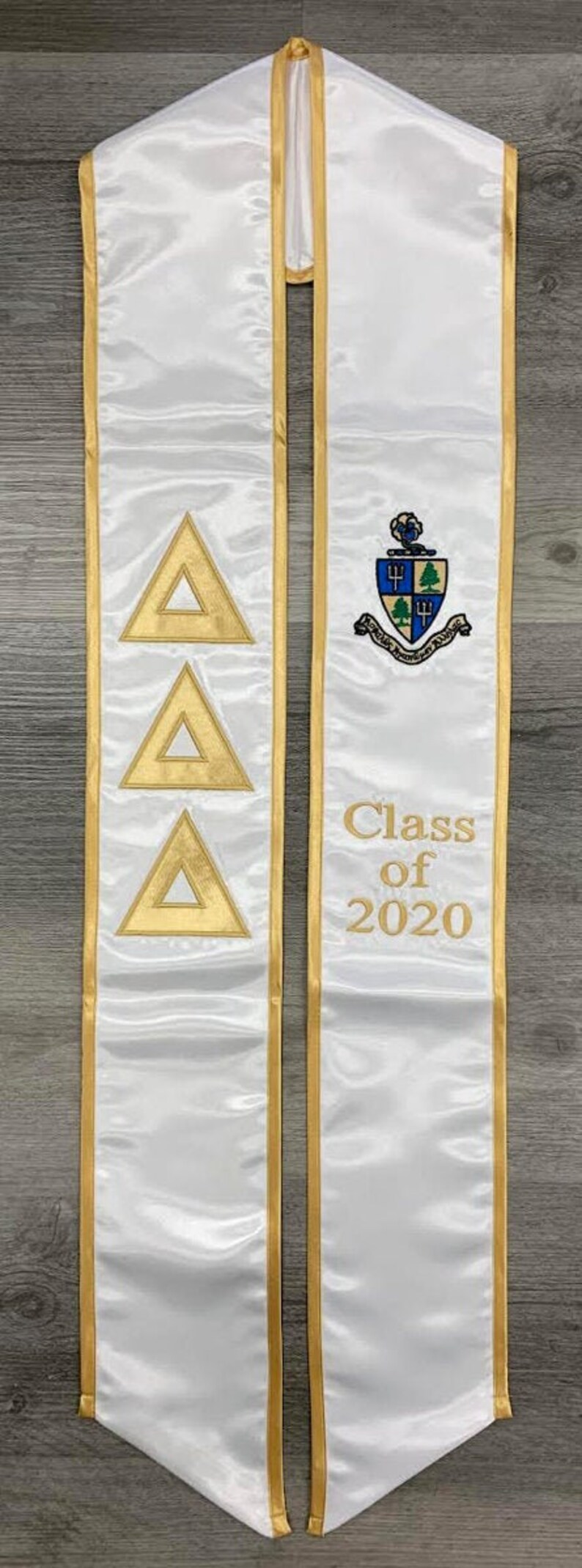 Delta Delta Delta Graduation Sash Stole - Etsy