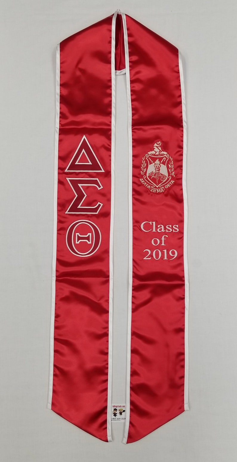 Delta Sigma Theta Graduation Sash Stole - Etsy
