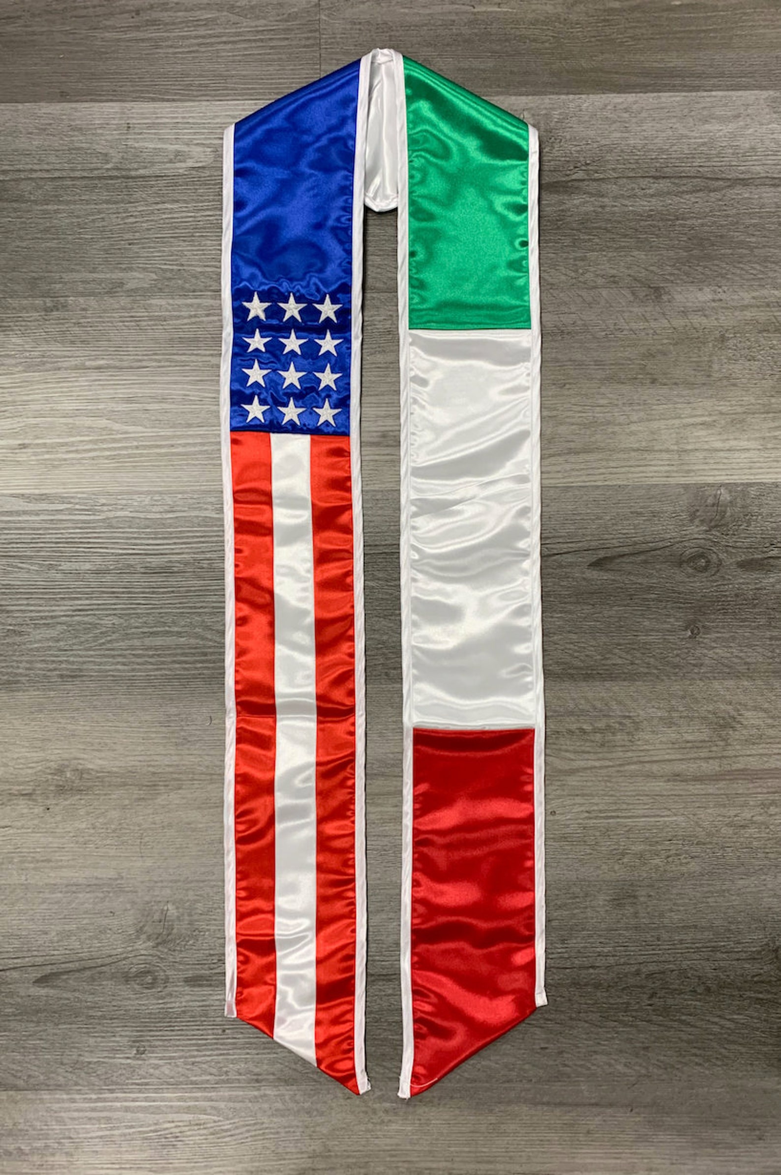 Italian American Graduation Flag Stole Sash - Etsy