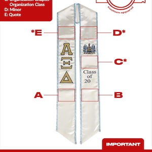 Delta Sigma Theta Graduation Sash Stole - Etsy