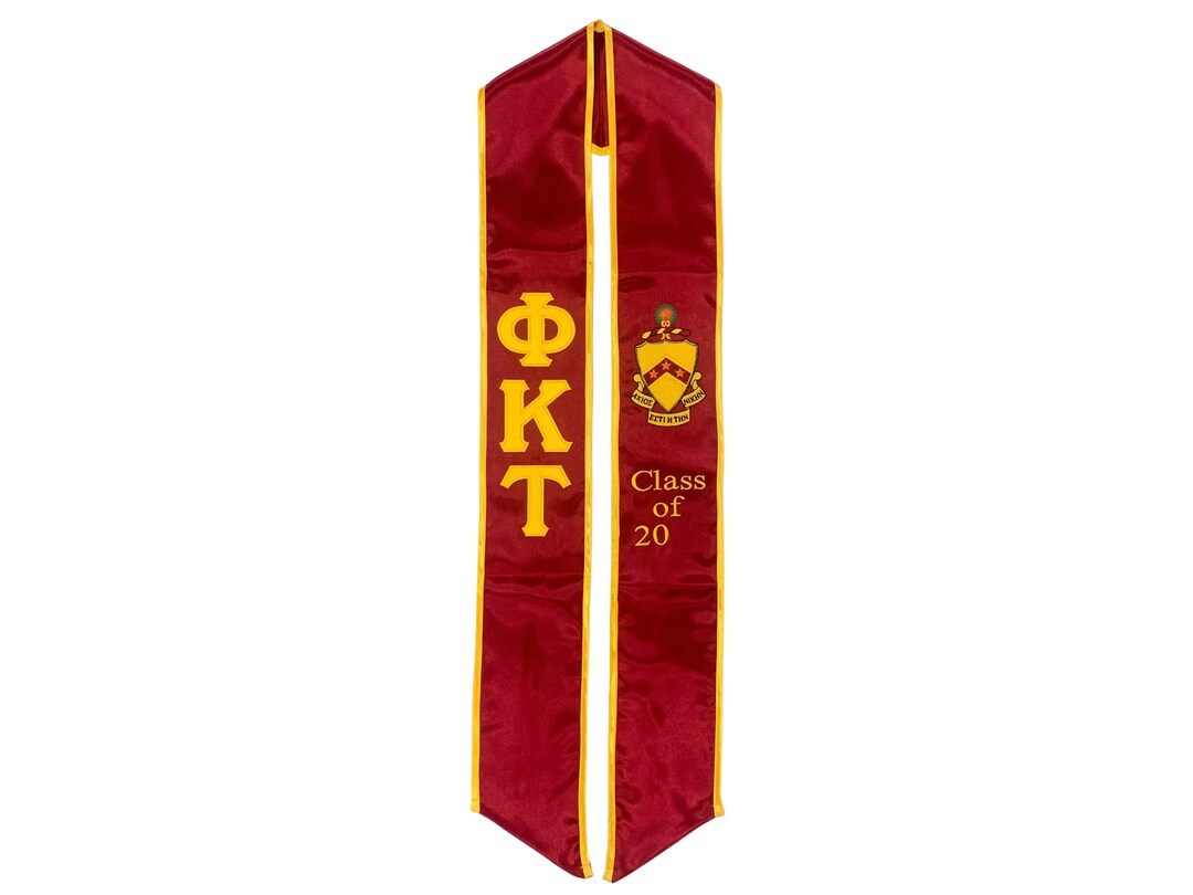Phi Kappa Tau Graduation Sash Stole - Etsy